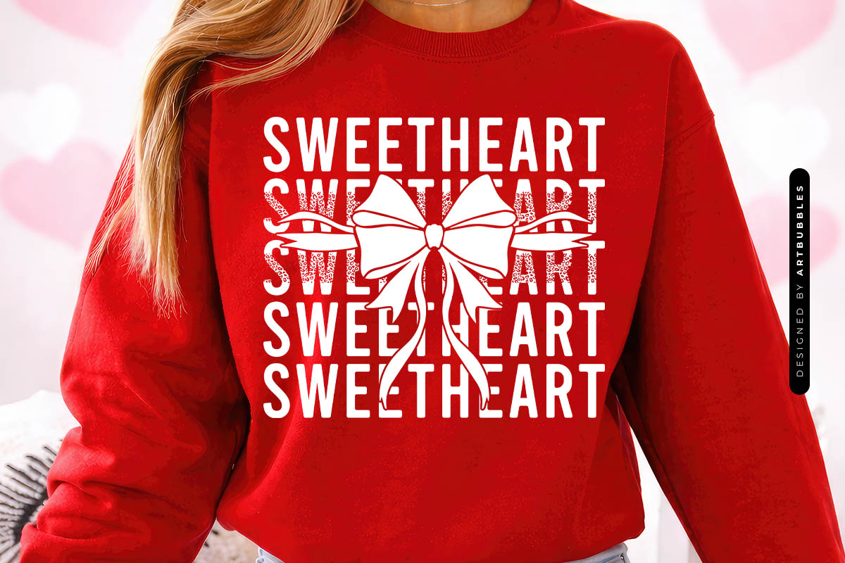 Coquette Sweetheart Valentine SVG Vector | ArtBubbles