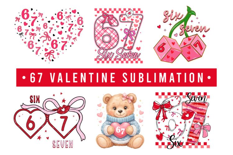67 Valentine Sublimation PNG Bundle | ArtBubbles