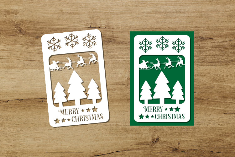 Christmas Card Paper Cut Bundle Vol.2