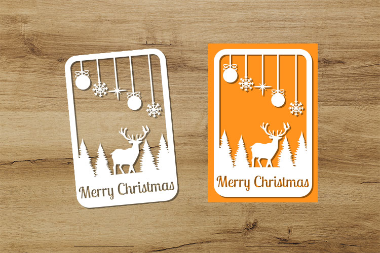 Christmas Card Paper Cut Bundle Vol.2