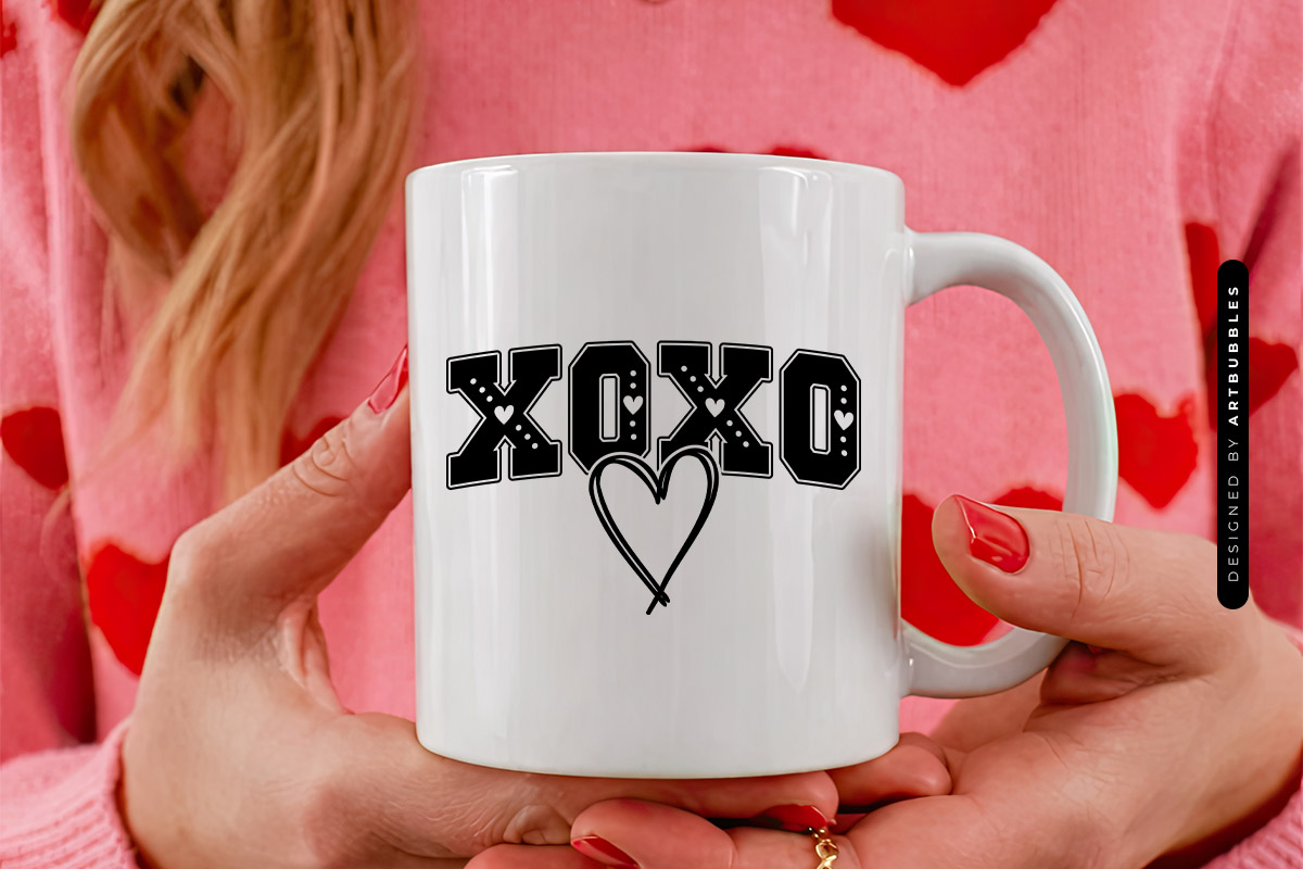 Xoxo Valentine's Day SVG Design | ArtBubbles