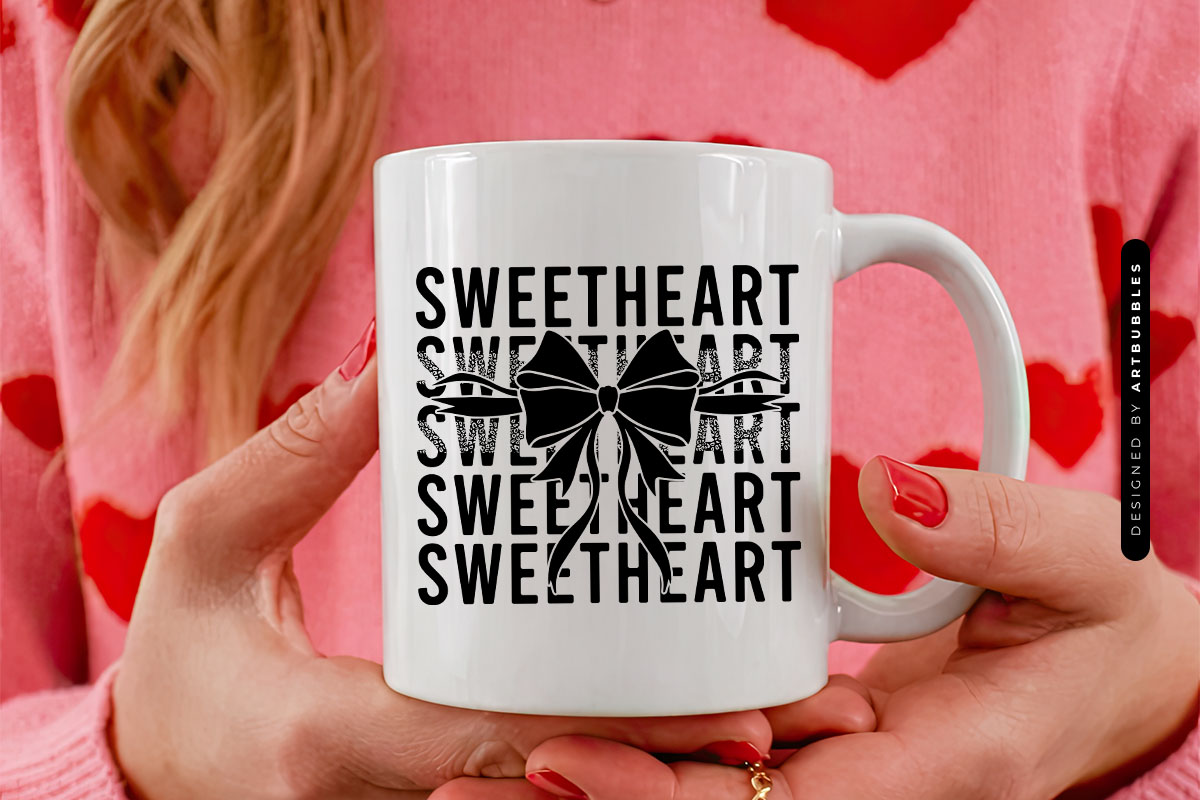 Coquette Sweetheart Valentine SVG Vector | ArtBubbles