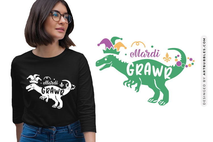 Mardi Grawr SVG Cut File | ArtBubbles