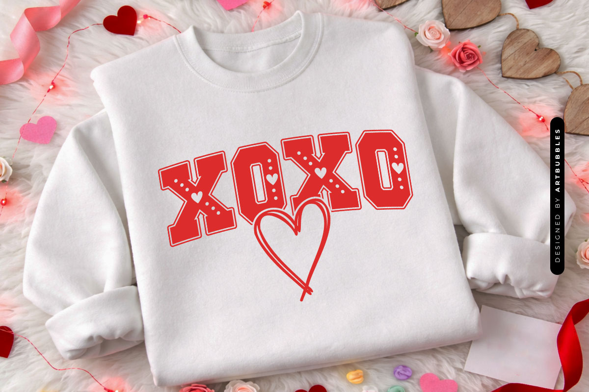 Xoxo Valentine's Day SVG Design | ArtBubbles