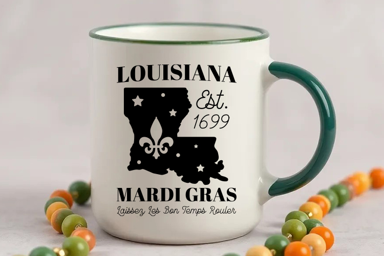 Louisiana Est 1699 - Mardi Gras SVG Cricut | ArtBubbles