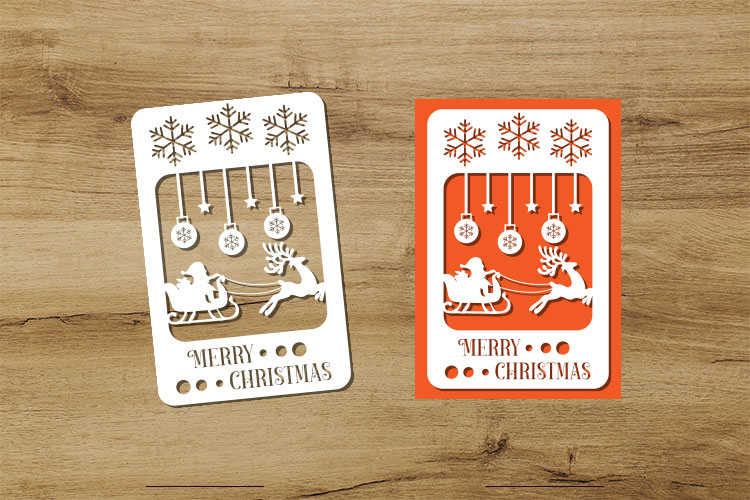 Christmas Card Paper Cut Bundle Vol.2