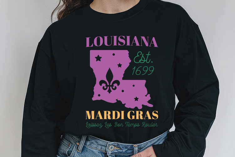 Louisiana Est 1699 - Mardi Gras SVG Cricut | ArtBubbles